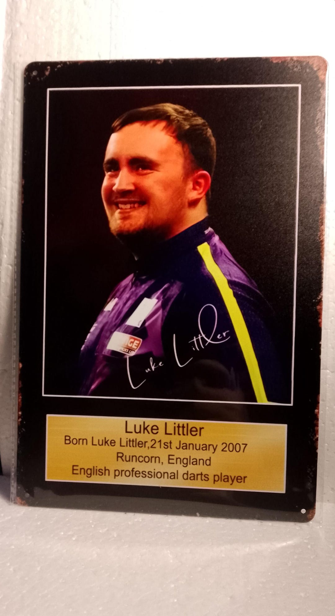 Wall Art Sign Luke Littler - Etsy