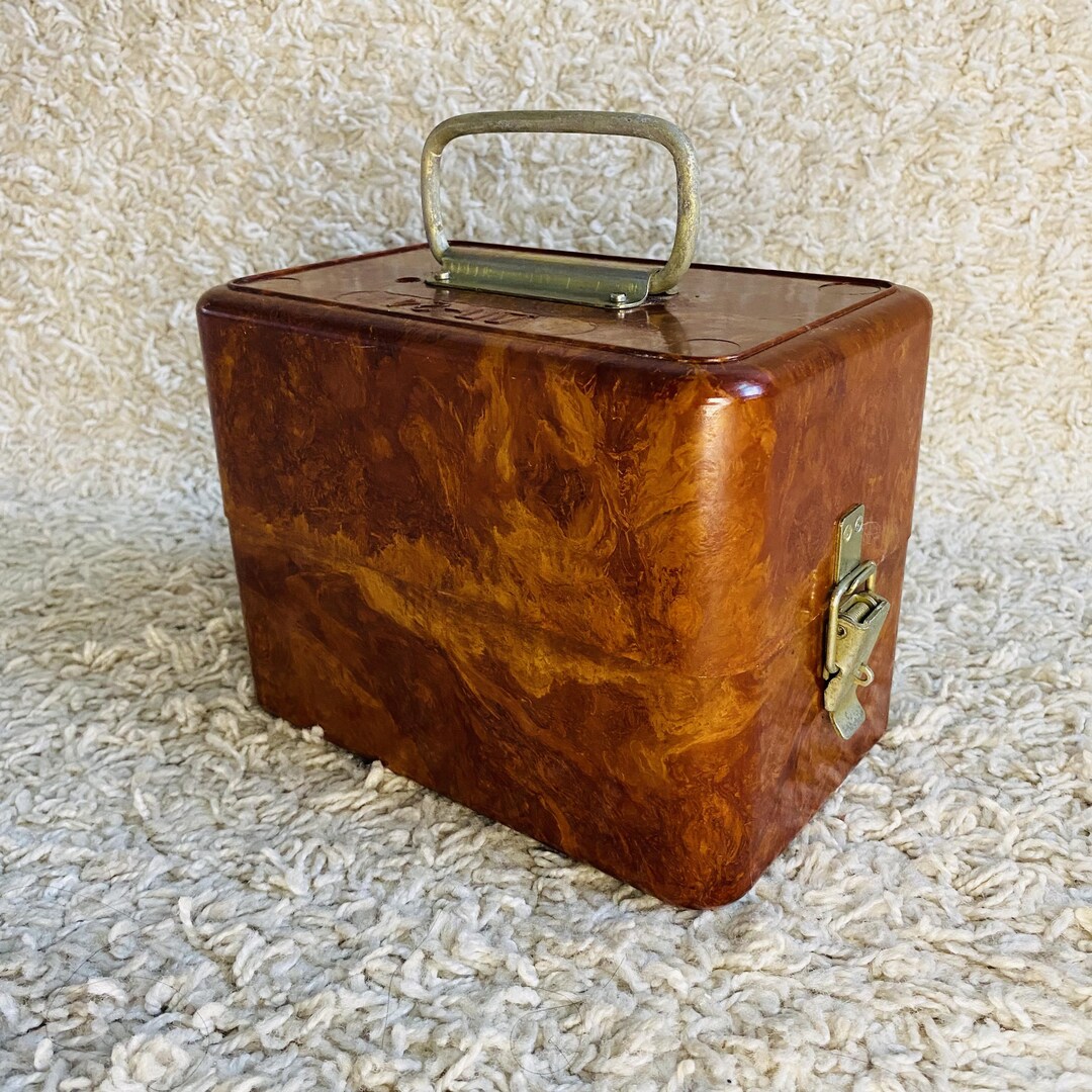 Vintage Soviet Bakelite Box. Original Storage Box. Russian Old Memory ...