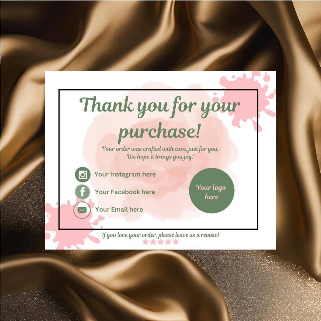 Customer Appreciation Card | Business Thank You Card | Digital Template ...