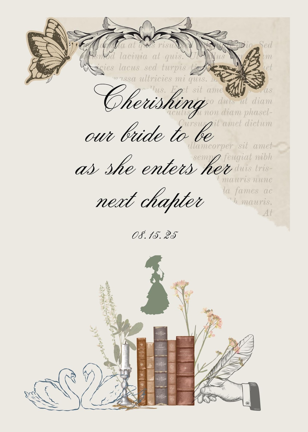 Her Next Chapter Themed Welcome Sign - Etsy