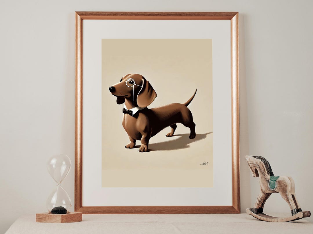 Weiner Dog, Sausage Dog, Poster, Wiener Dog Print, Weiner Dog PNG - Etsy