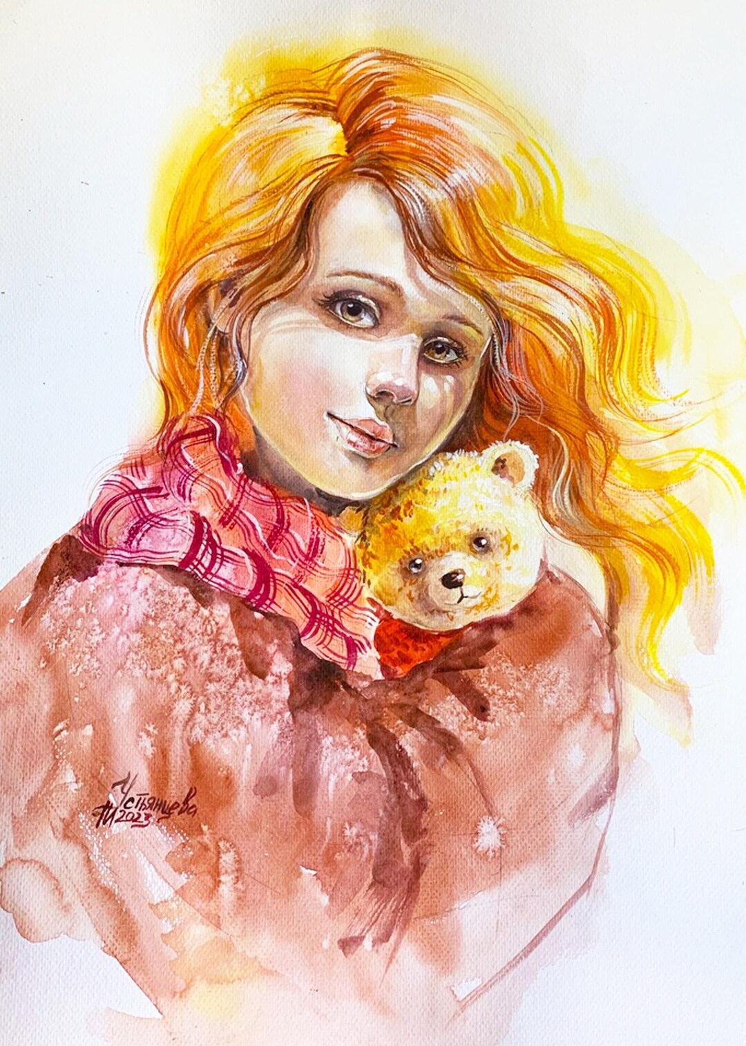Tender Threads of Joy_watercolor Painting, 30x40cm - Etsy