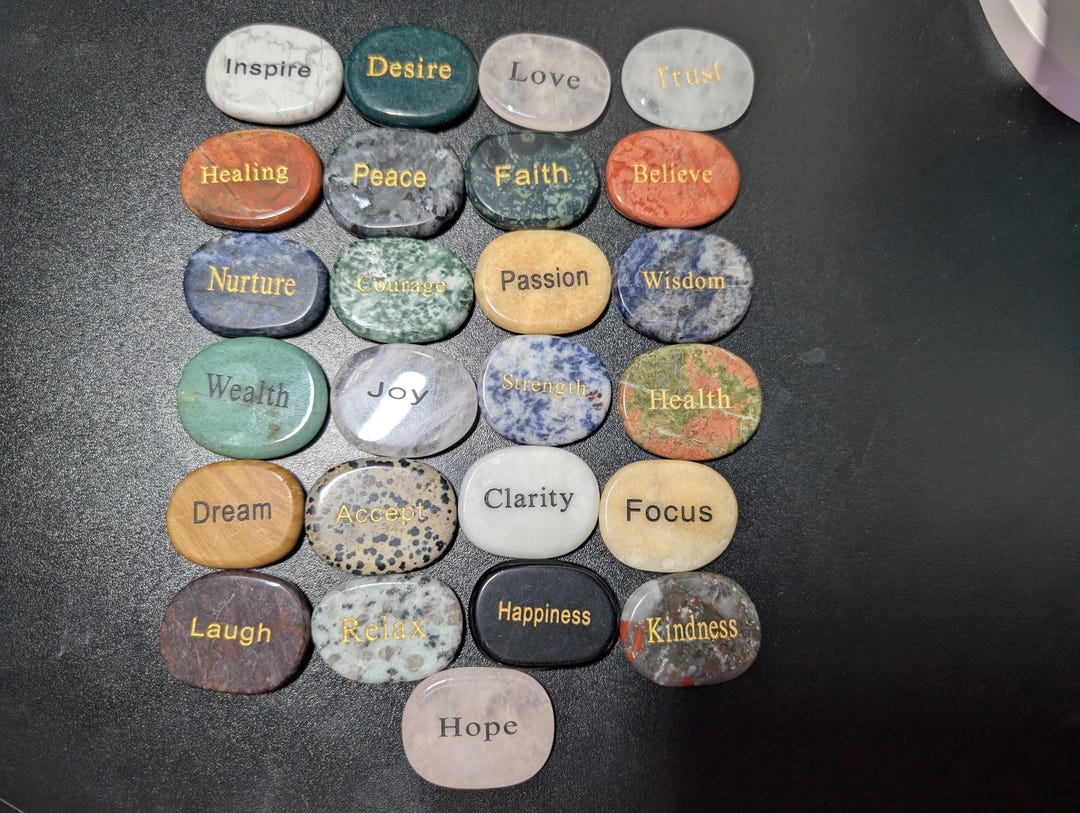 Engraved Inspirational Stones | Motivational Pocket Stones | Healing ...