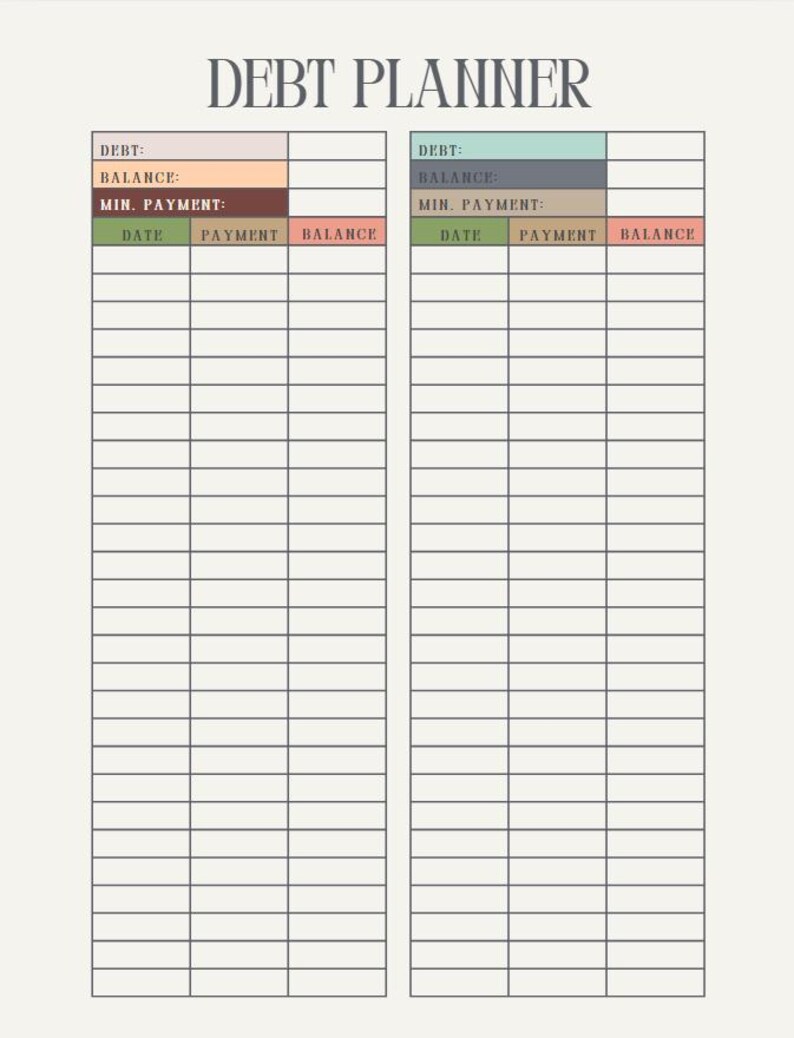 Printable Budget Planner Bundle | Savings Tracker, 1K & 10K Challenges ...