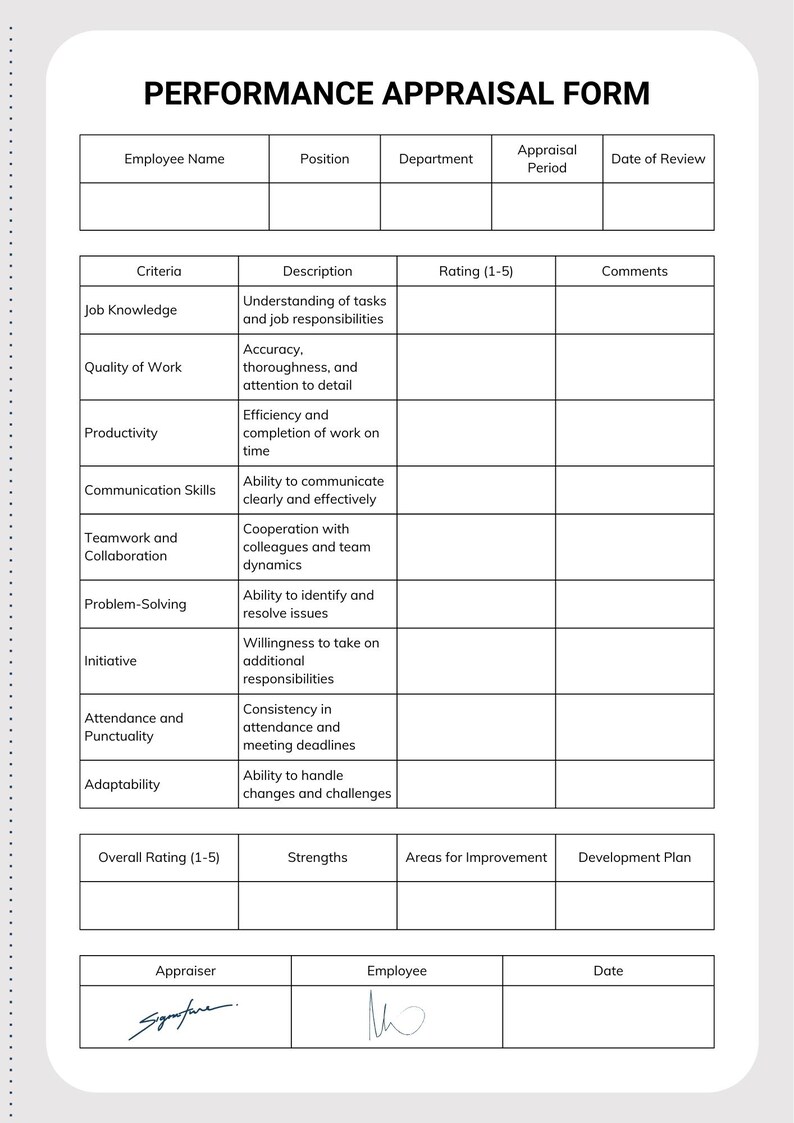 Performance Appraisal Template: Streamline Employee Evaluations ...