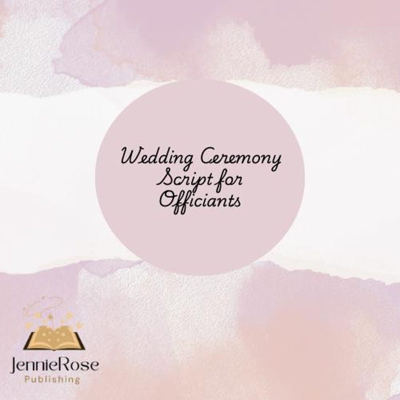 Wedding Ceremony Officiant Script| Non-religious Wedding Script ...