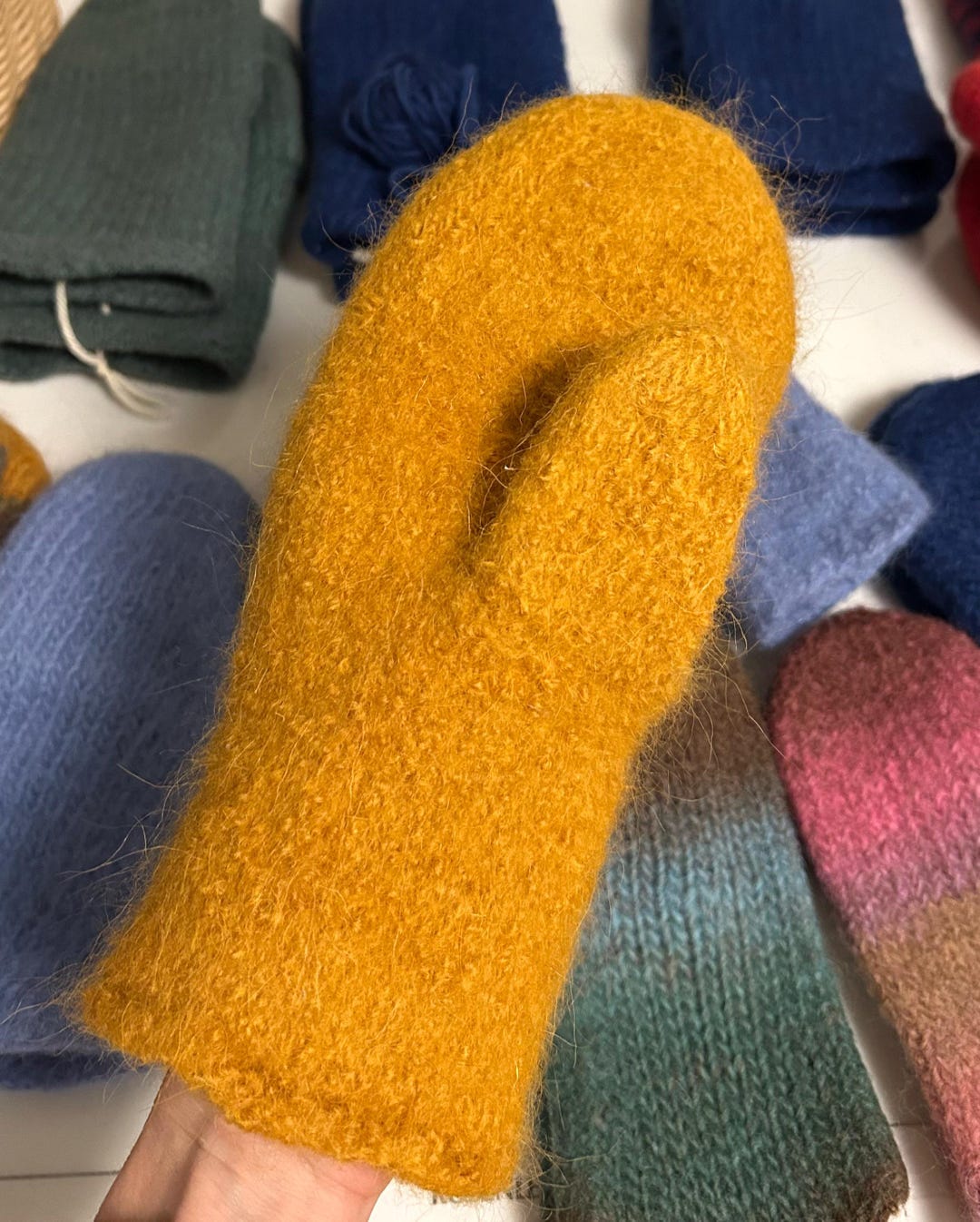Finnish Felted Mittens - Golden Yellow - Etsy
