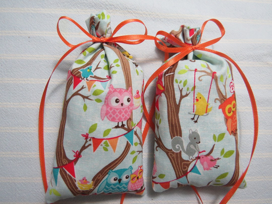 Party Owls 5"x2" Sachet-'spring Fling' Fragrance-owl/squirrel/birds ...