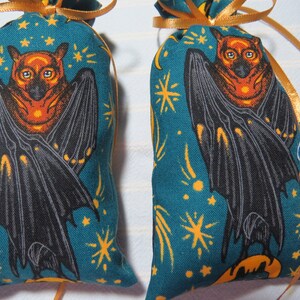 Halloween Bats 5"x2" Sachet-'black Magic' Fragrance-bats and Moons ...