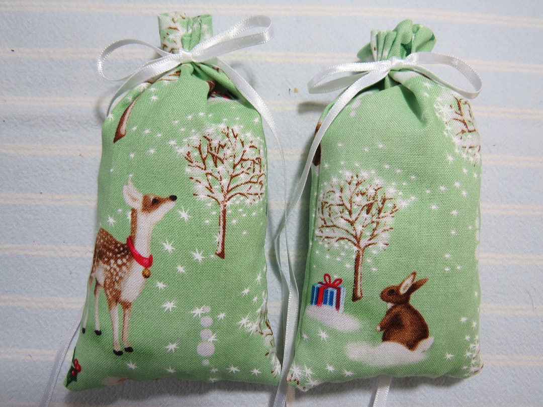 Christmas/winter Animals 5"x2" Sachet-'winter Garden' Fragrance-deer ...
