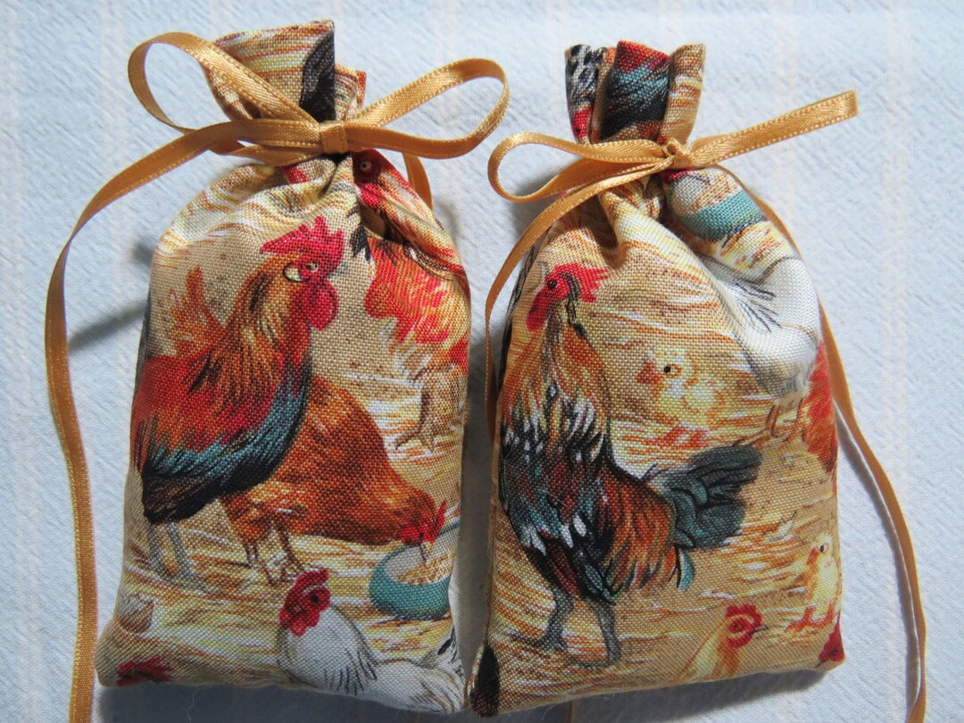 Rooster 5"x2" Sachet-'hidden Orchard' Fragrance-unisex Gift Rooster/hen ...