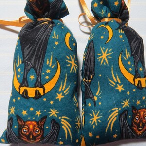 Halloween Bats 5"x2" Sachet-'black Magic' Fragrance-bats and Moons ...