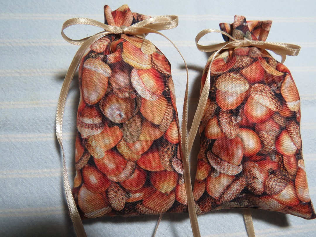 Autumn/fall Acorns 4"x2" Sachet-'acorn Harvest' Fragrance-packed Acorns ...