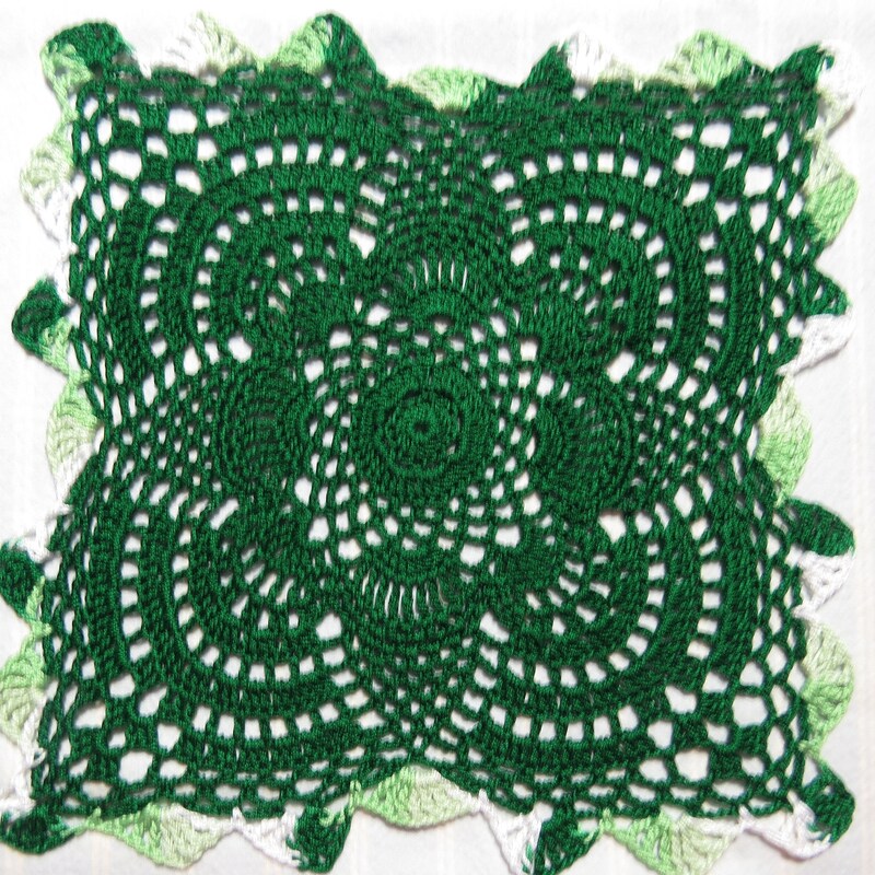 Square Crochet Doily - Etsy