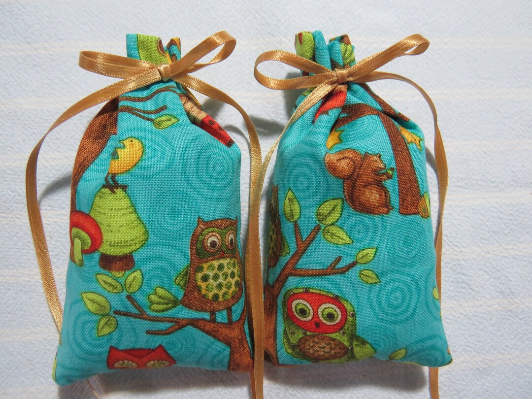 Autumn/fall Owls 5"x2" Sachet-'woodland Foliage' Fragrance-owl/squirrel ...
