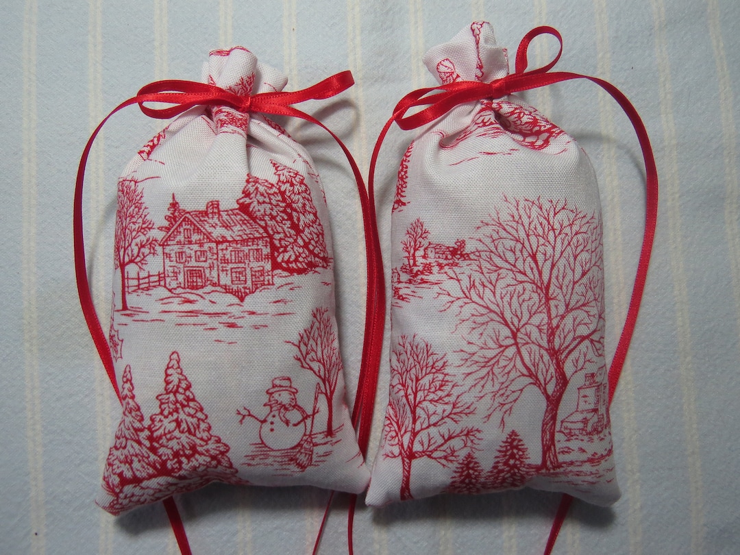 Christmas/winter Theme 4"x2" Sachets-'holiday Crunch' Fragrance-red ...