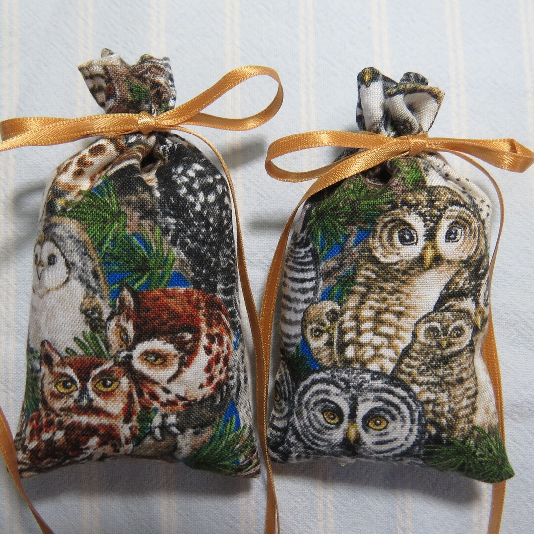 Owl Families 5"x2" Sachet-'mystical Gatherings' Fragrance-cotton ...
