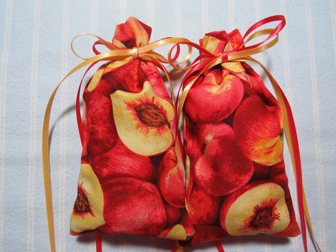 Peach Slices 5"x2" Sachet-'fresh Peach' Fragrance-cotton Botanical Hand ...