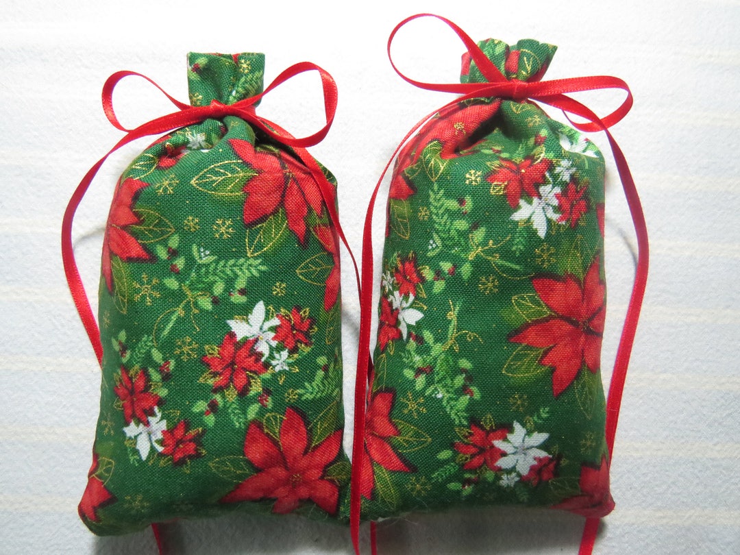 Christmas/winter Poinsettias 5"x2" Sachets-'christmas Cravings' Scent ...