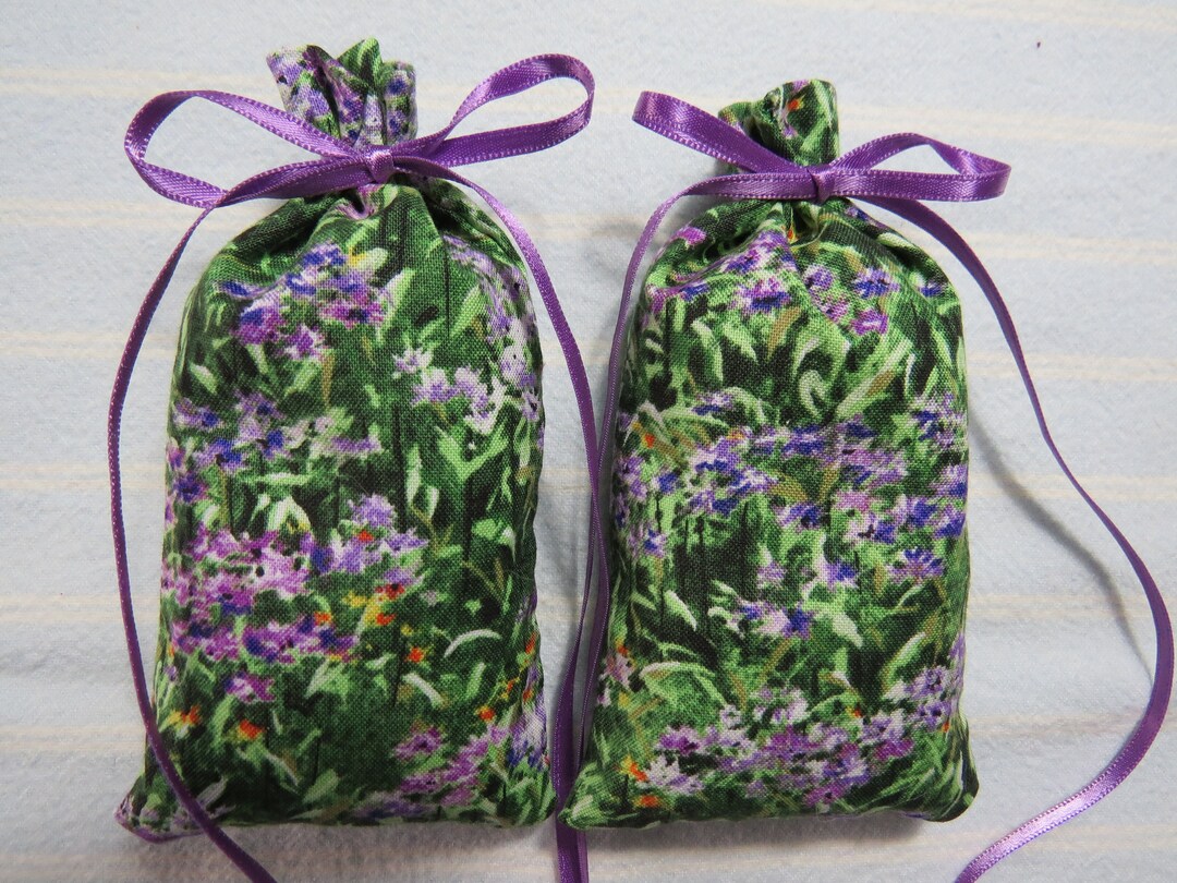 Lavender Flowers 4"x2" Sachet-'sweet Lavender' Fragrance-purple/green ...