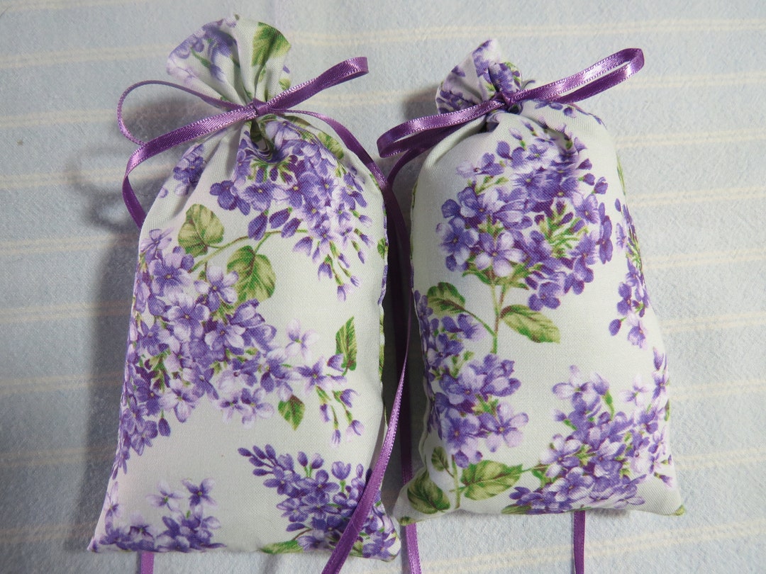 Lilacs 5"x2" Sachets-'fresh Cut Lilacs' Fragrance-cotton Botanical Hand ...