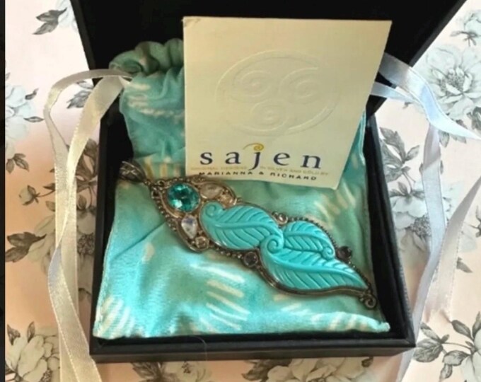 Vintage Sajen 925 Carved Turquoise Gemstones - Etsy
