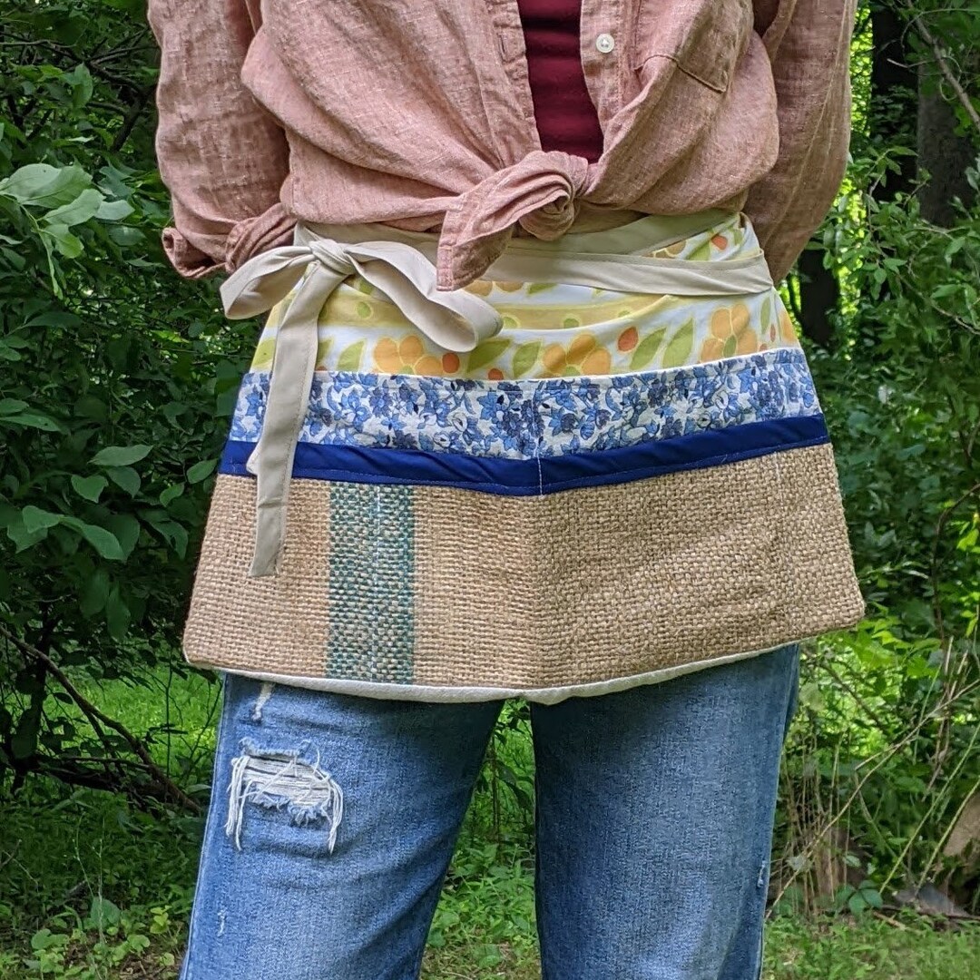 One-of-a-kind Funky Half-apron for Gardeners/artists - Etsy