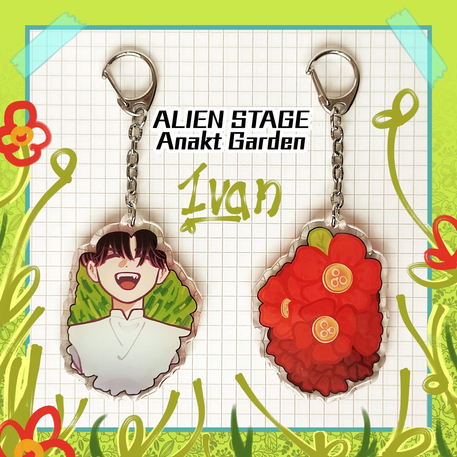 ALIEN STAGE - Anakt Garden Keychains (ivan/till/mizi/sua/luka/hyuna) - Etsy
