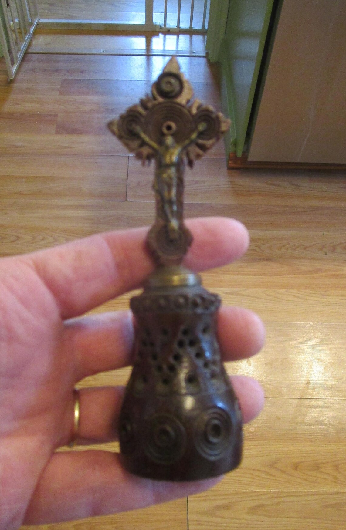 1920s, Carved Cross, Stanhope Viewer, Austrian, Maria Lanzendorf ...