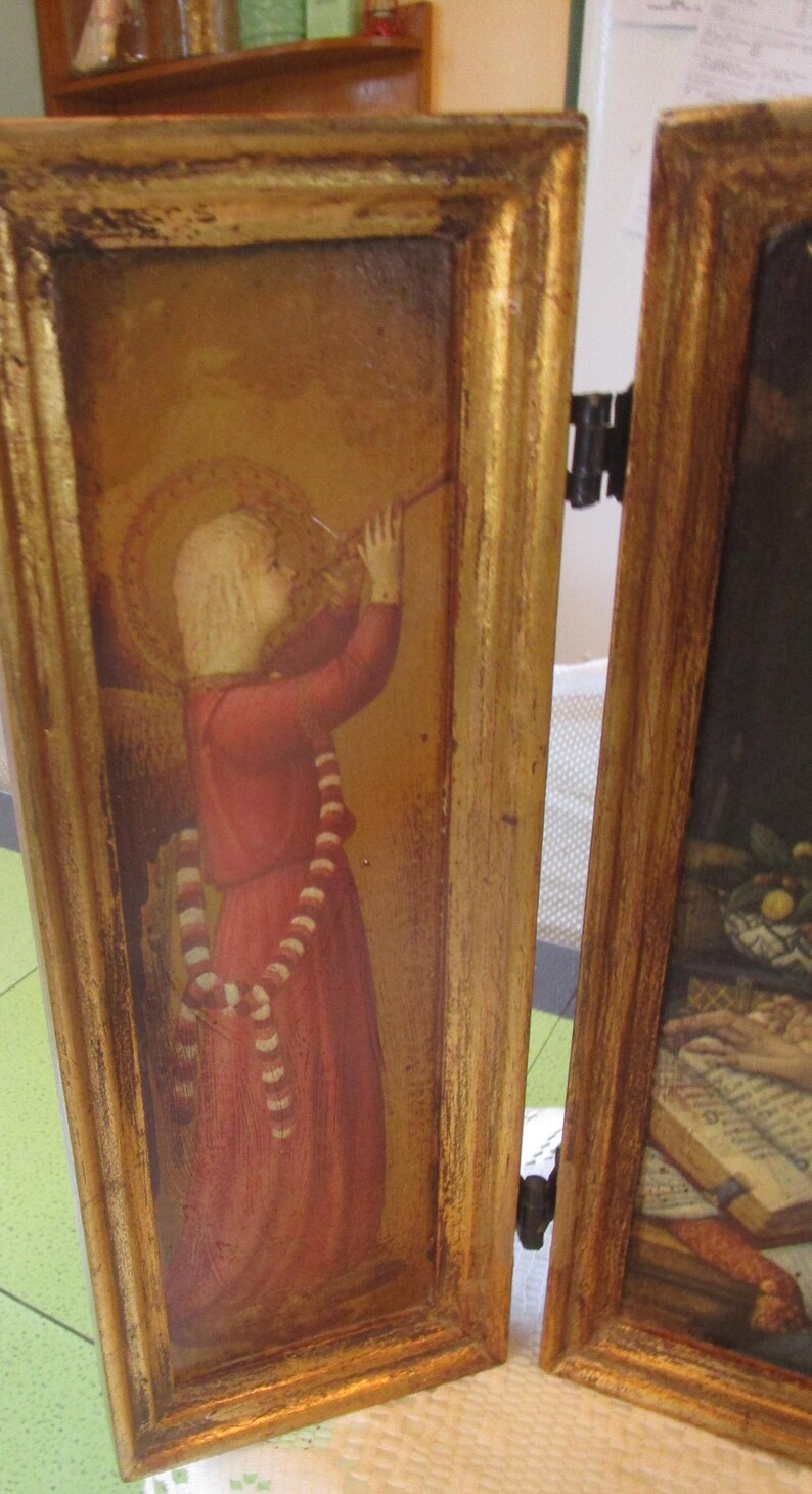 Large Vintage Triptych, Botticelli Inspired - Etsy