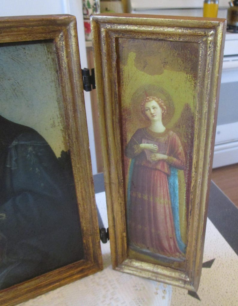Large Vintage Triptych, Botticelli Inspired - Etsy