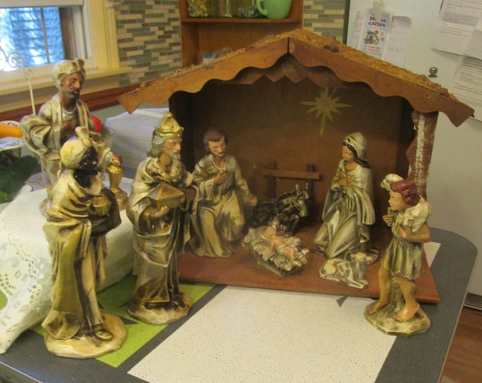 Japanese Nativity Set, Unique Nativity, Peg Doll Nativity, Japan ...