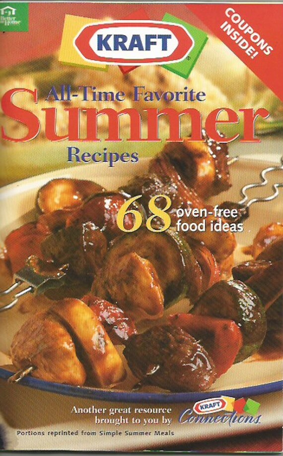 Kraft all Time Favorite Summer Recipes Cookbook | Etsy