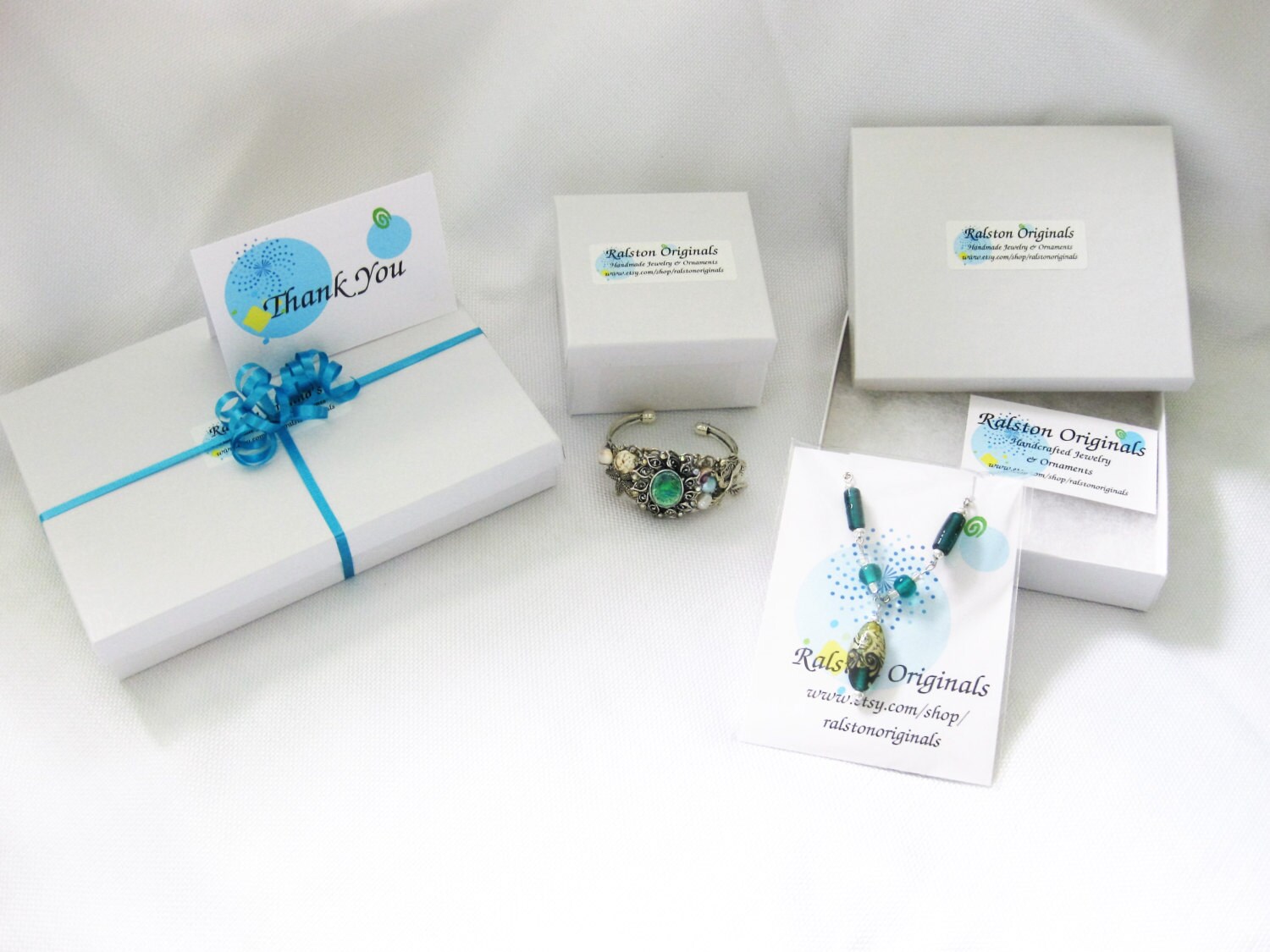 Blue Lamp Work Beaded Necklace See this beautiful Ocean | Etsy