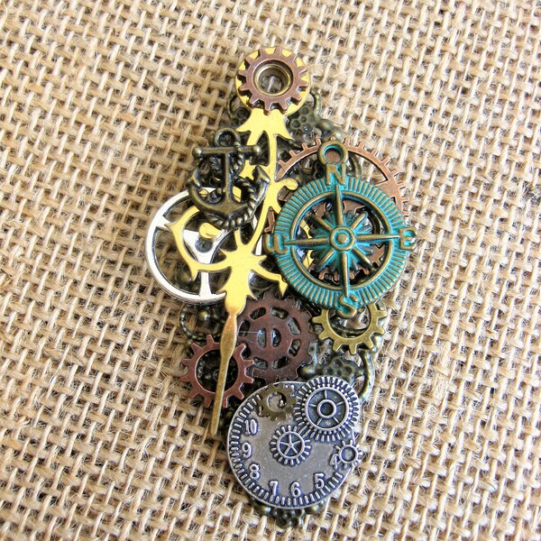 Steampunk Brooch - Etsy