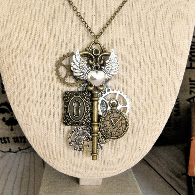 Steampunk Necklace - Etsy