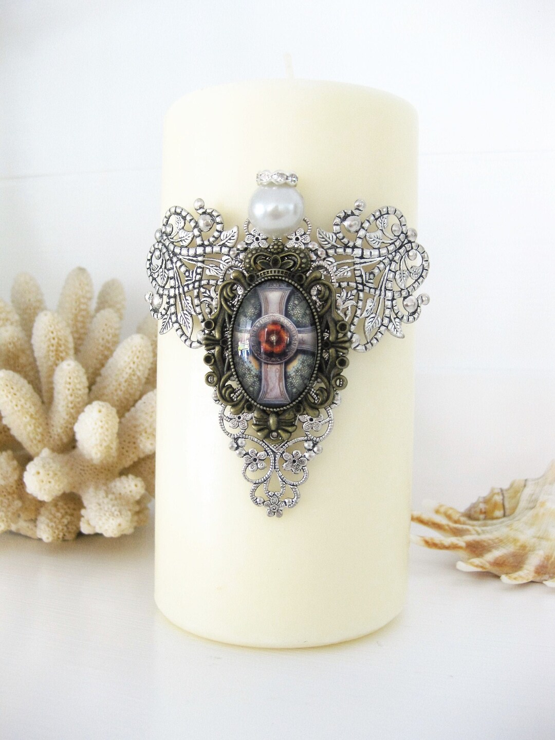 Angel Candle Pin for Pillar Candles, in Memory of Sympathy Gift, Candle ...