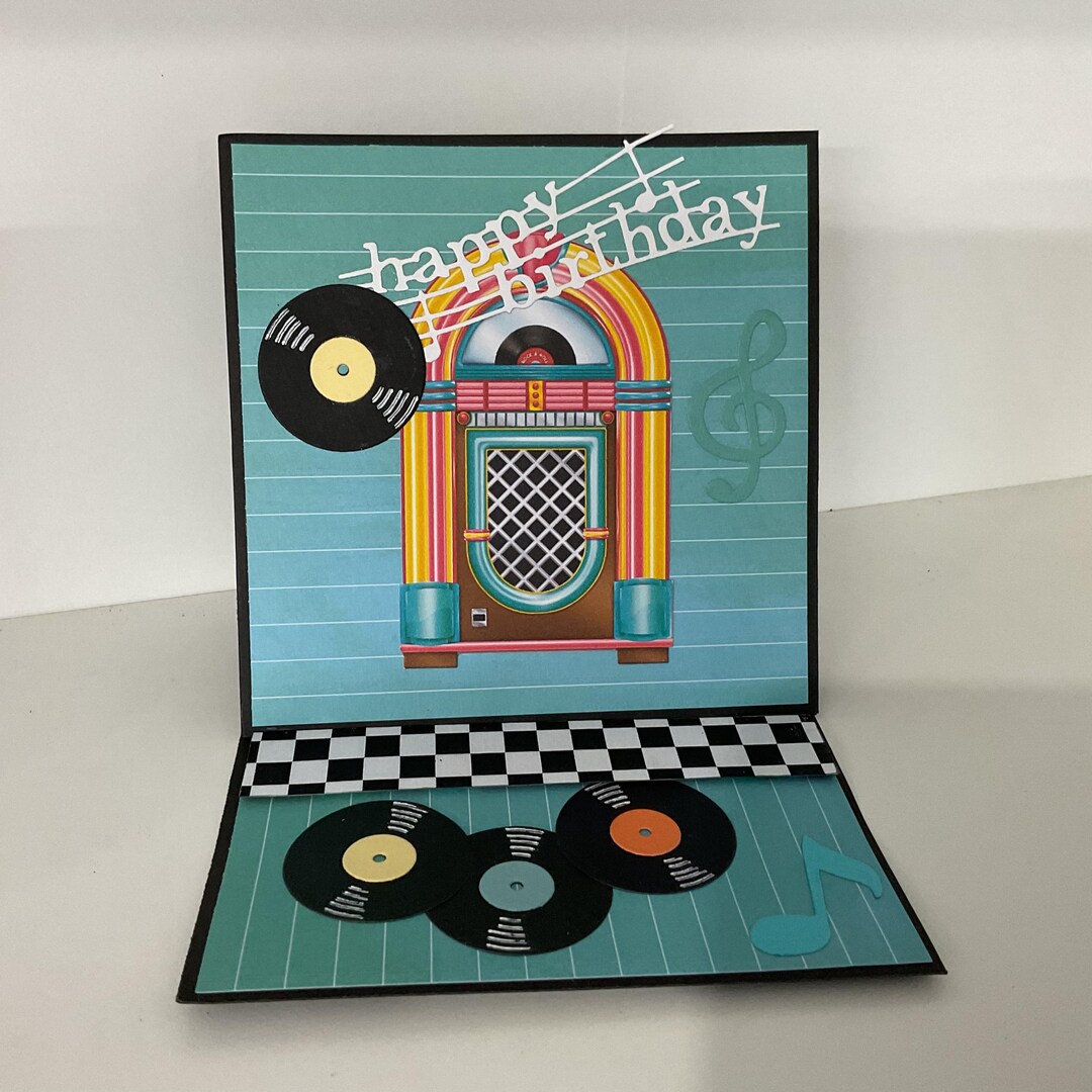 Handmade Birthday Card 50s Theme - Etsy