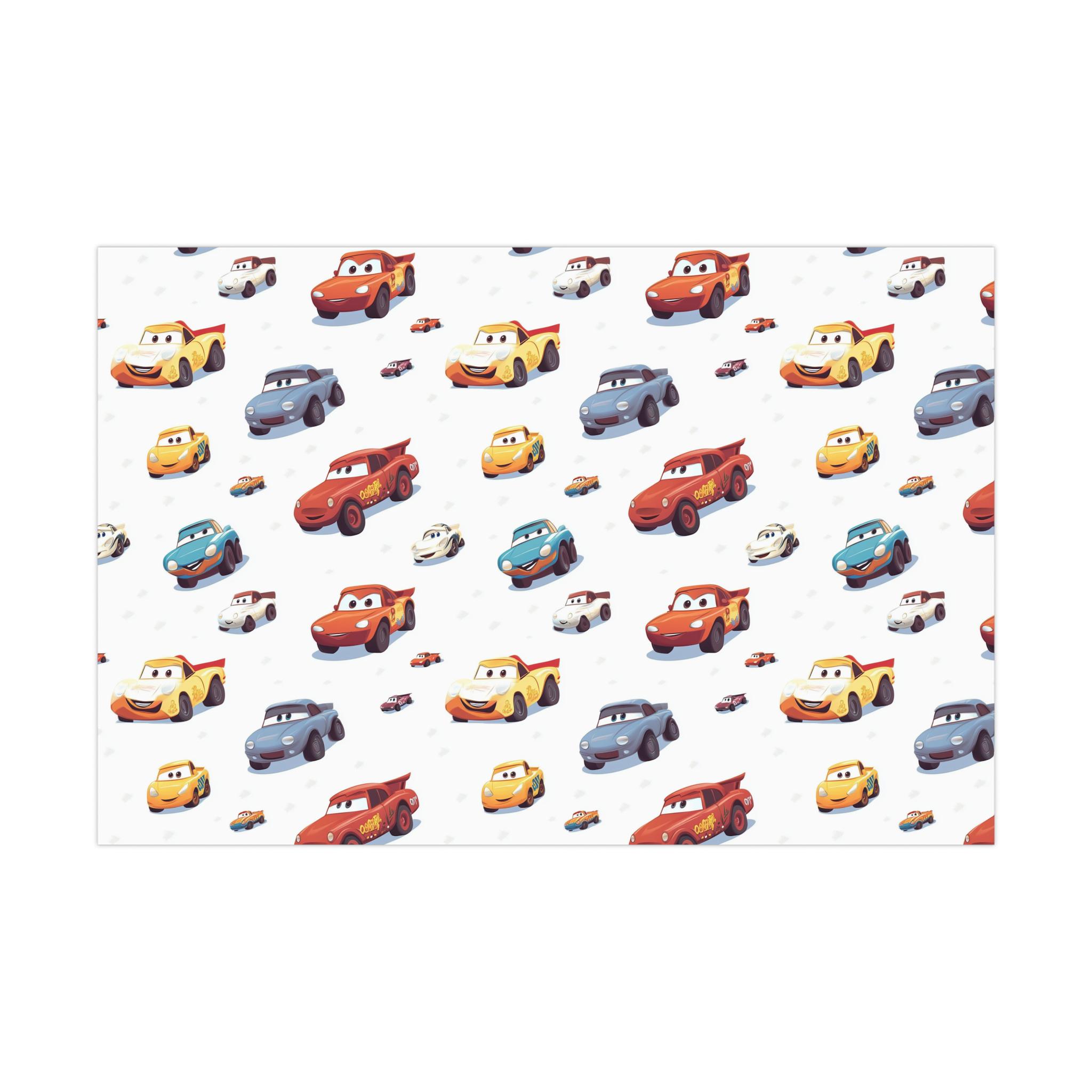 Cartoon Cars Wrapping Paper 2 - Etsy