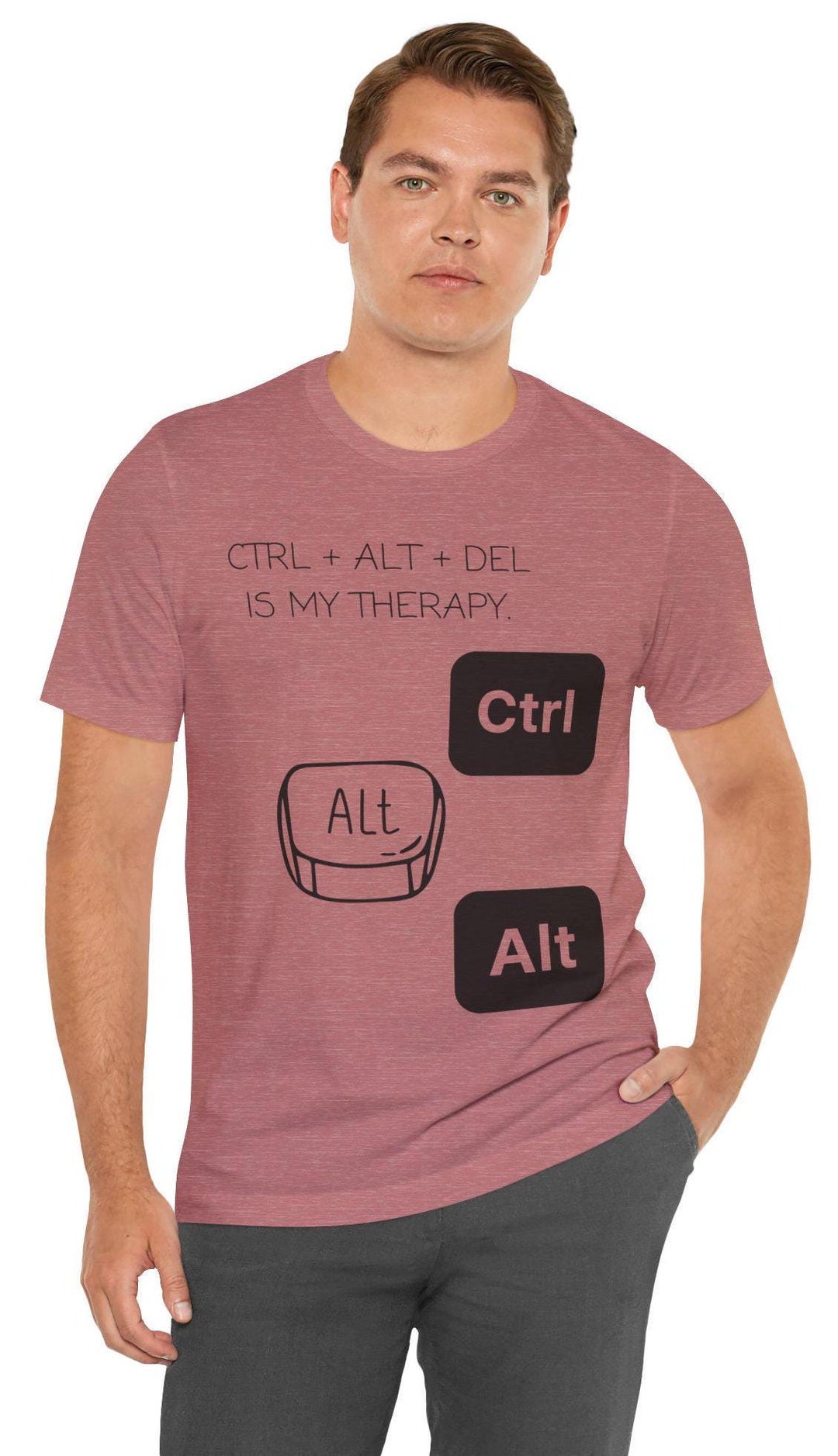 Ctrl+alt+del Therapy Tee - Funny Computer Geek Shirt - Etsy