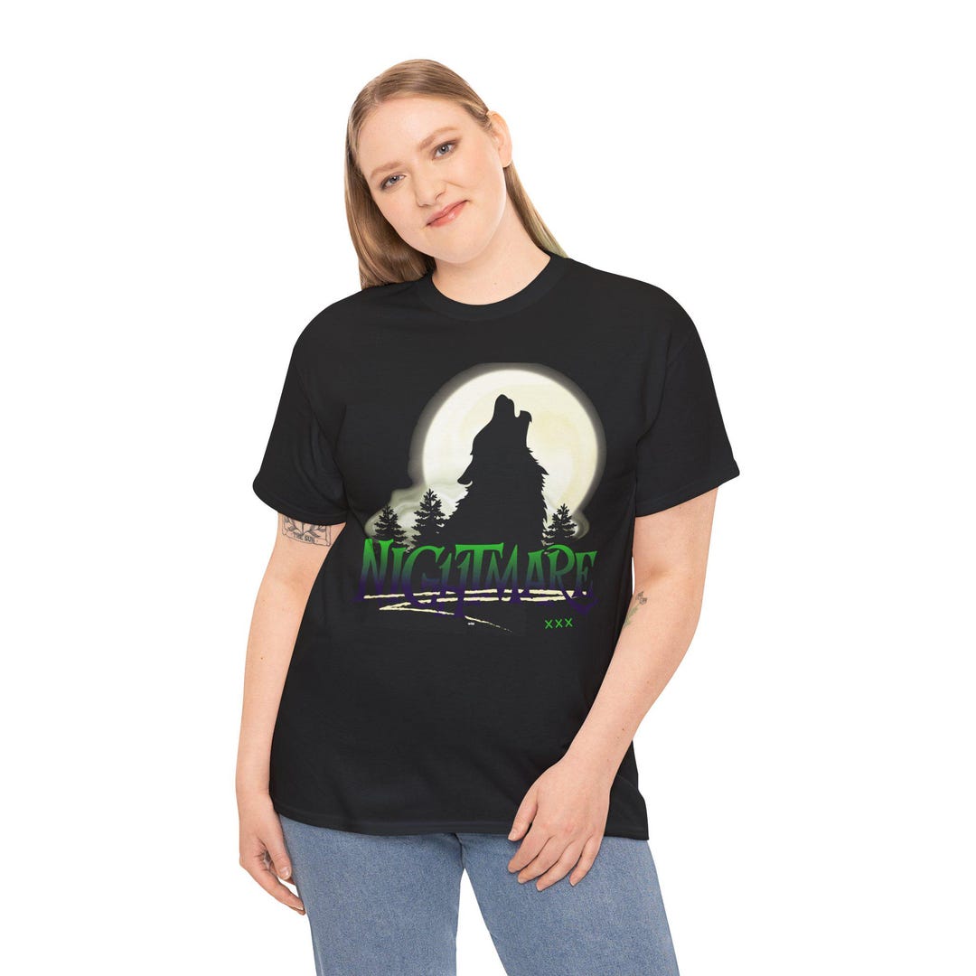 Howling Wolf Moon Graphic T-shirt: Nature Lover Apparel - Etsy