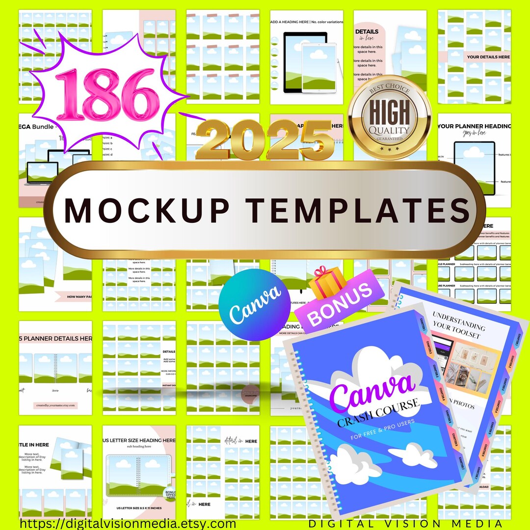 EDITABLE Template LISTING BRANDING, Canva Mockup Template, Graphic ...