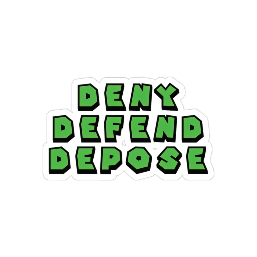 DENY DEFEND DEPOSE sticker 9 - Etsy