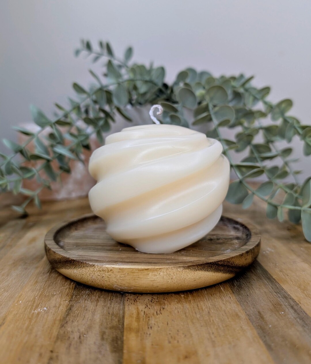 Spiral Ball Candle - Swirl Candle - Round - Large Candle - Home Decor ...