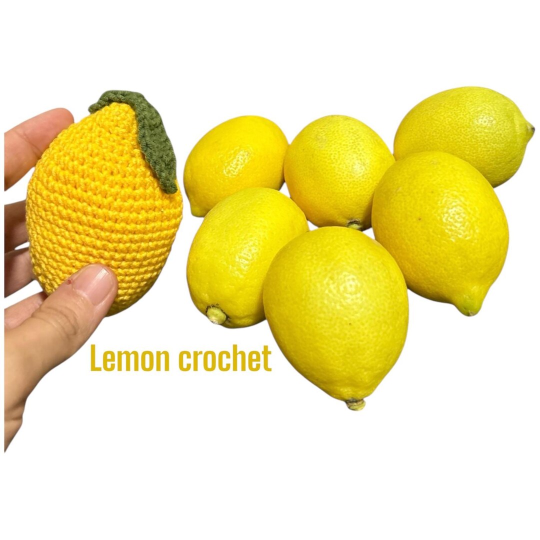Easy Lemon Crochet Pattern, Fruit Crochet Pattern, Pattern of Amigurumi Vegatable,lemon Pdf ...