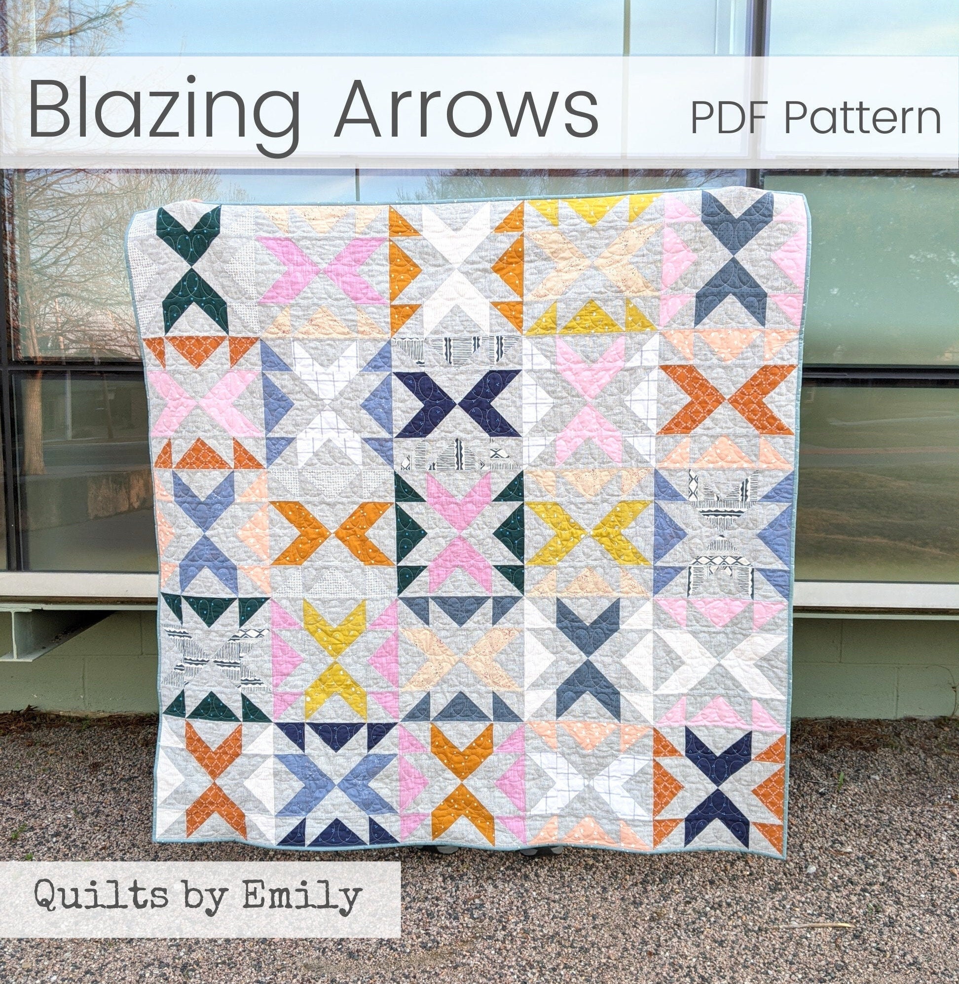 Blazing Arrows - Quilt Pattern - INSTANT DOWNLOAD PDF File - Etsy