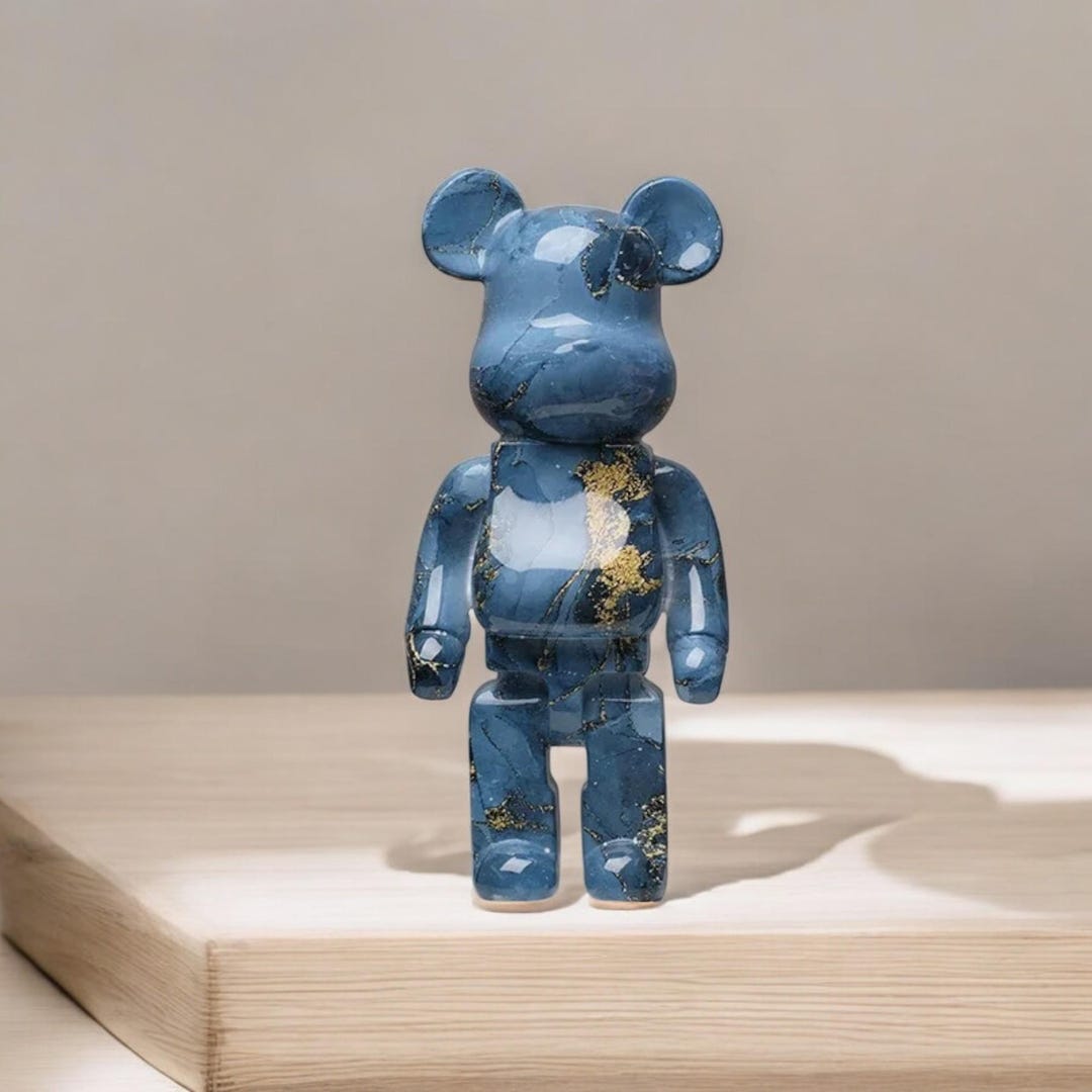 Graffiti Bearbrick Bear Statue - Urban Art Decor for Shelf & Desk ...