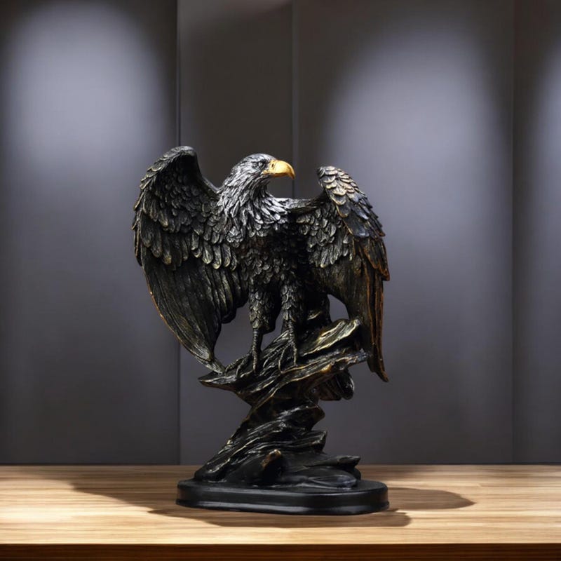 American Bald Eagle Desk Statue - Etsy