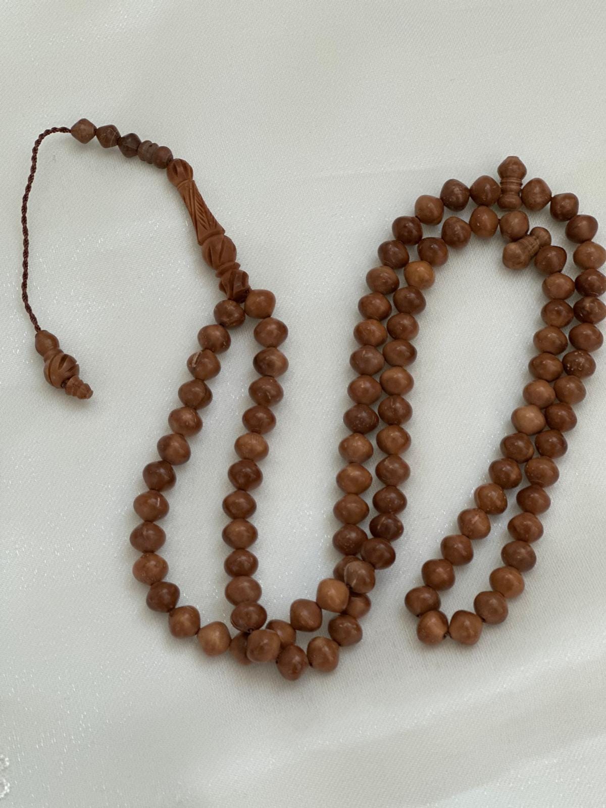 Handcrafted Wooden Prayer Beads - Tasbih Misbaha for Meditation and ...