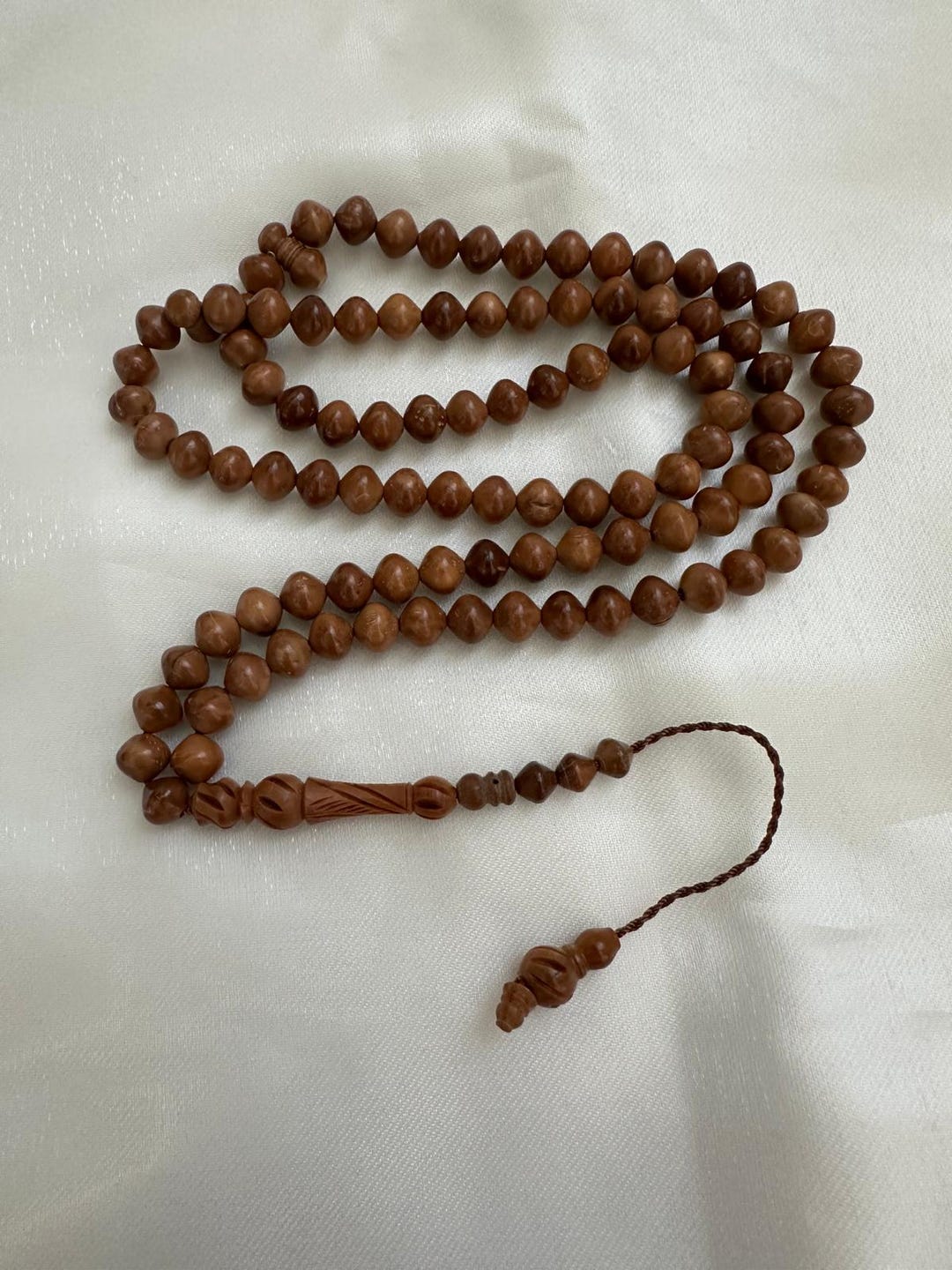 Handcrafted Wooden Prayer Beads - Tasbih Misbaha for Meditation and ...